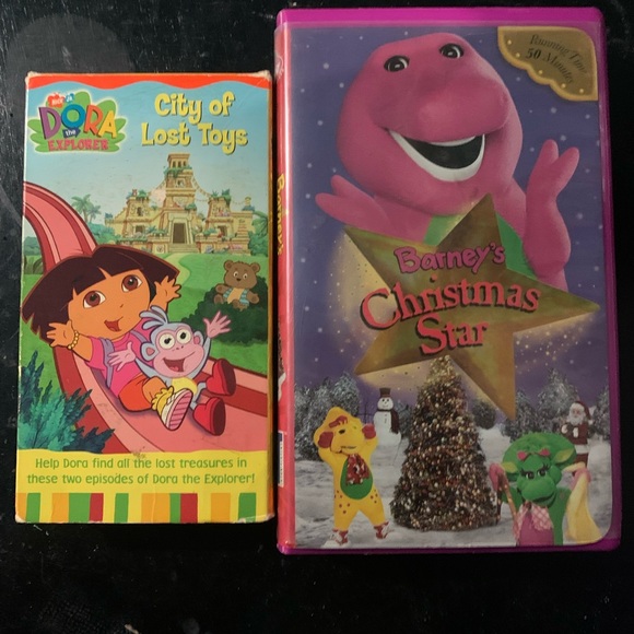 Nickelodeon | Media | Dora And Barney Vhs Tape Bundle | Poshmark